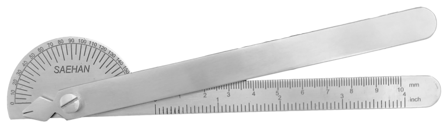 Stainless Steel Goniometer Set (6Pcs) - Mediotronics Physical Medicine ...